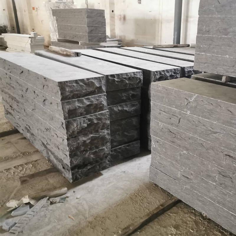 Cheap blue stone Natural blue limestone cover wall stone Factory supply ...